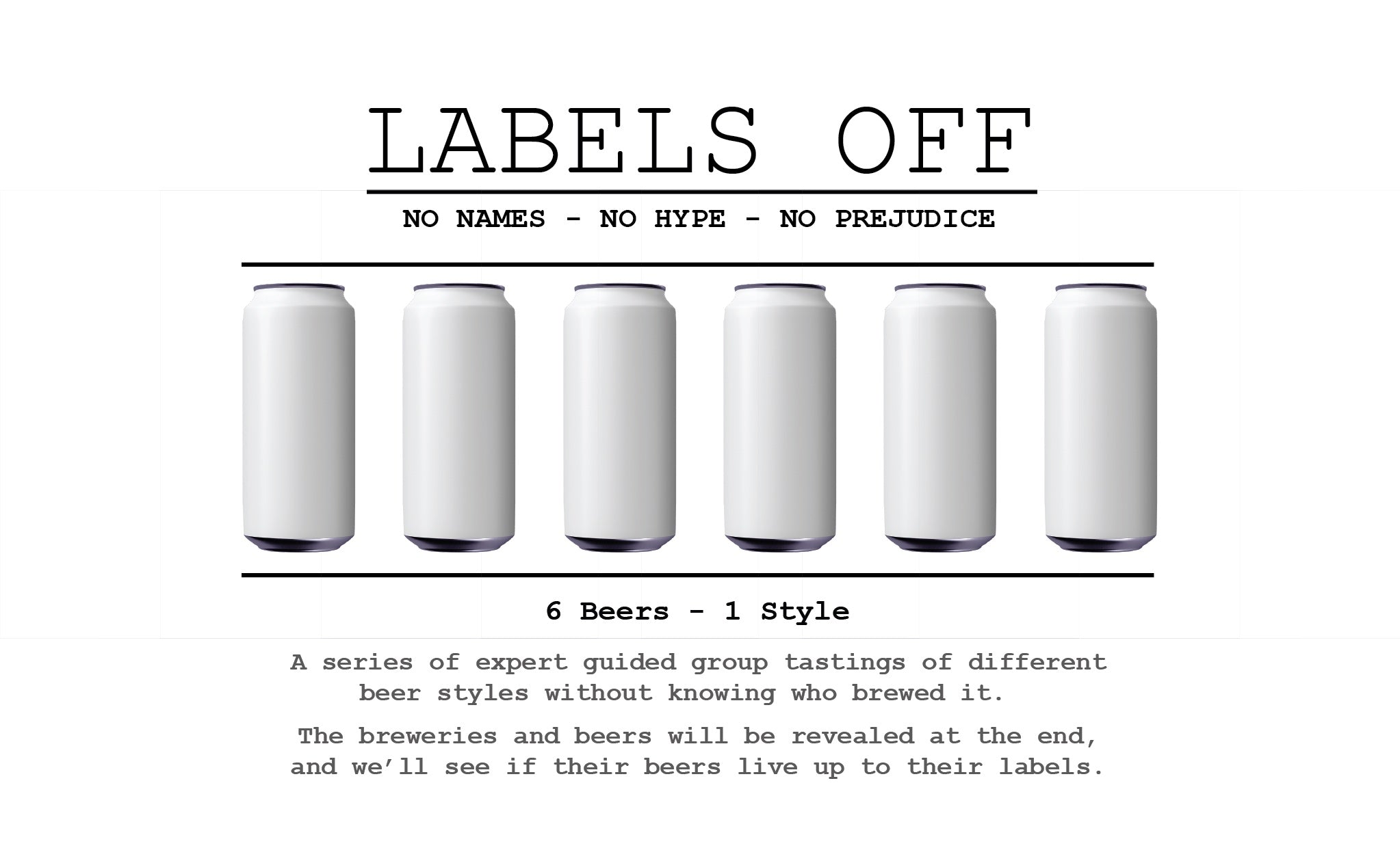 Naked Beer Tasting - a first at Friends of Ham Leeds